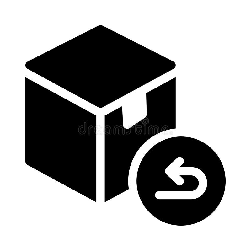 Parcel Glyph Flat Vector Icon Stock Vector - Illustration of pack ...