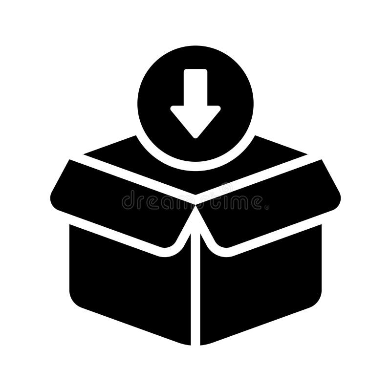 Parcel in stock vector. Illustration of solid, distribution - 332219092