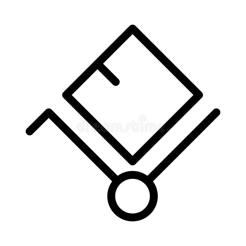 Parcel thin line icon stock vector. Illustration of pack - 154977593