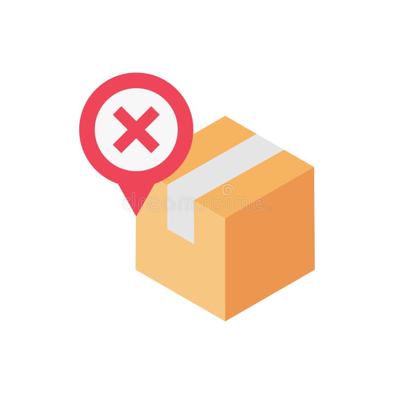 Parcel Vector Flat Color Icon Stock Vector - Illustration of delivery ...