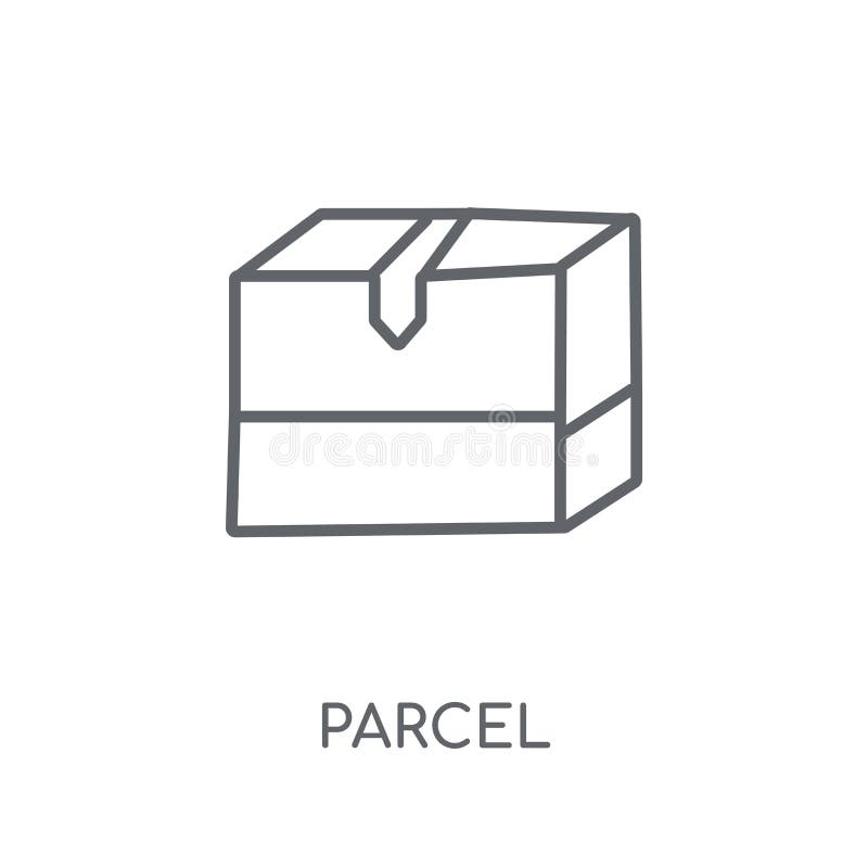 Parcel Linear Icon. Modern Outline Parcel Logo Concept On White Stock ...