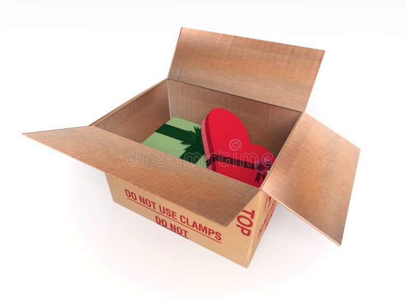 Parcel pack post Box stock illustration. Illustration of label - 33427390