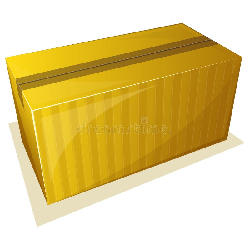 Parcel package stock vector. Illustration of flat, single - 33352658
