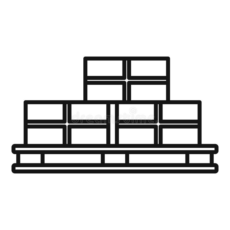 Pallet Icon. Monochrome Style Design From Logistics Delivery Icon ...