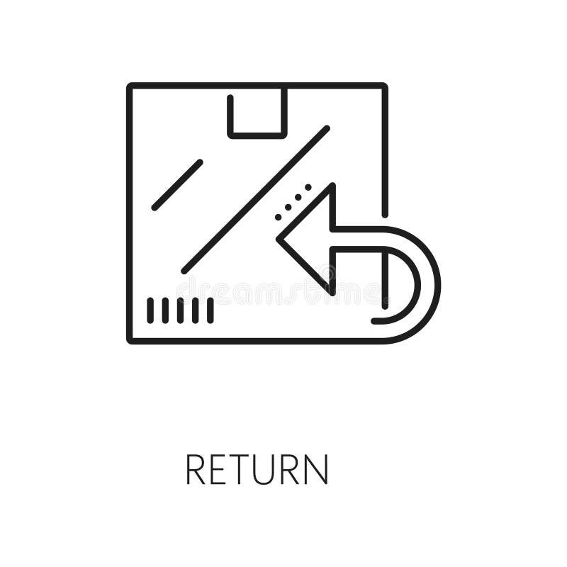 Parcel Return Icon for Delivery Logistics Service Stock Illustration ...