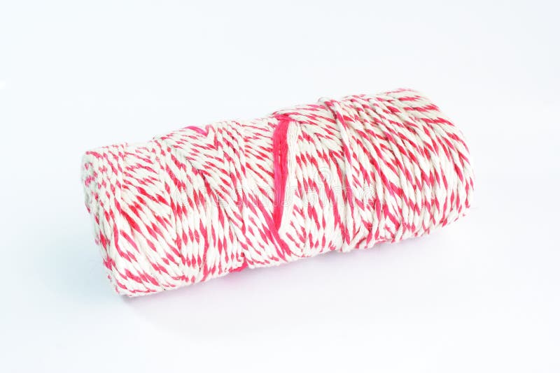 Parcel Rope Tying Around Brown Postal Box Stock Photo - Image of send ...