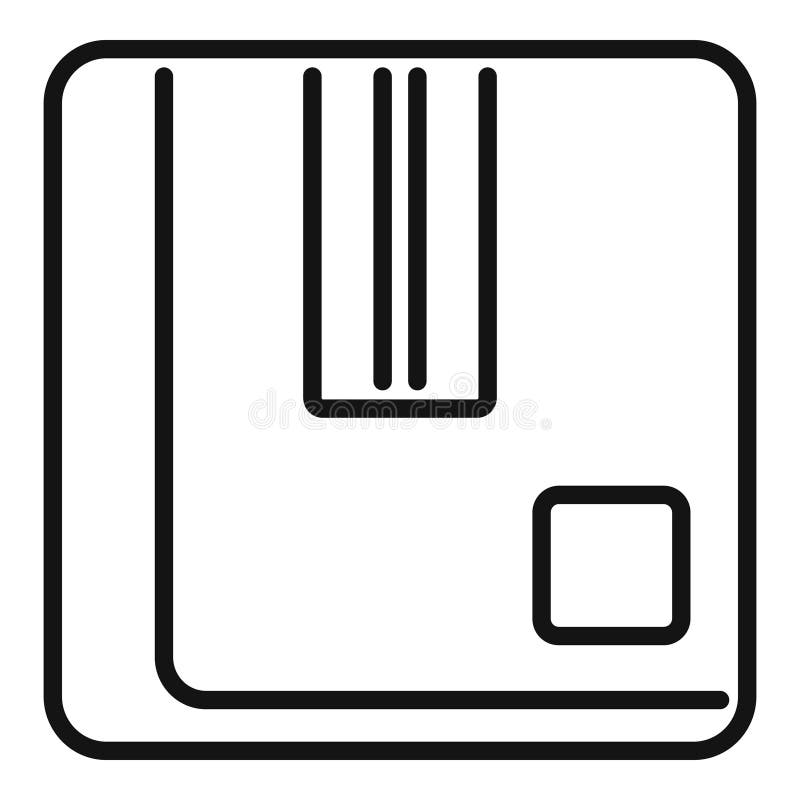 Parcel Scan Bar Code Icon Outline Vector. Sign Pay Cell Stock ...