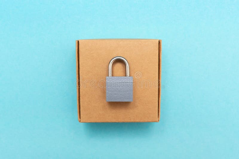 Parcel Security. Lock on the Box. Self-gathering Cardboard. Delivery ...