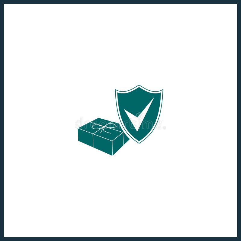 Parcel Security Vector Icon Delivery Security Simple Icon Stock ...