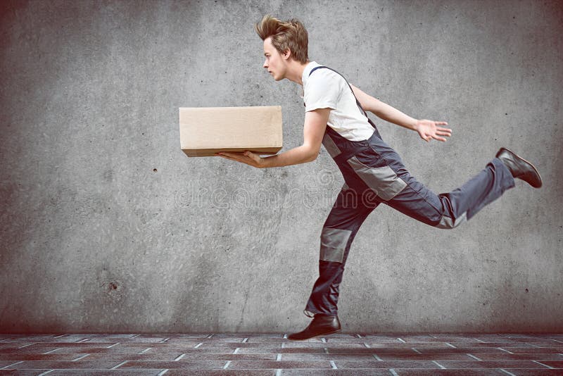 Parcel Service stock photo. Image of fast, person, bans - 49921324