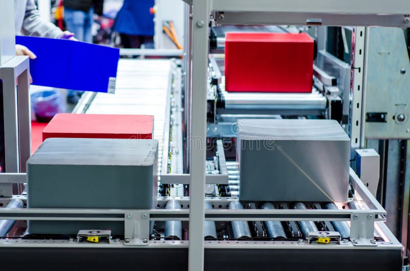 Parcel Sorting Center at the Post Office Stock Image - Image of order ...