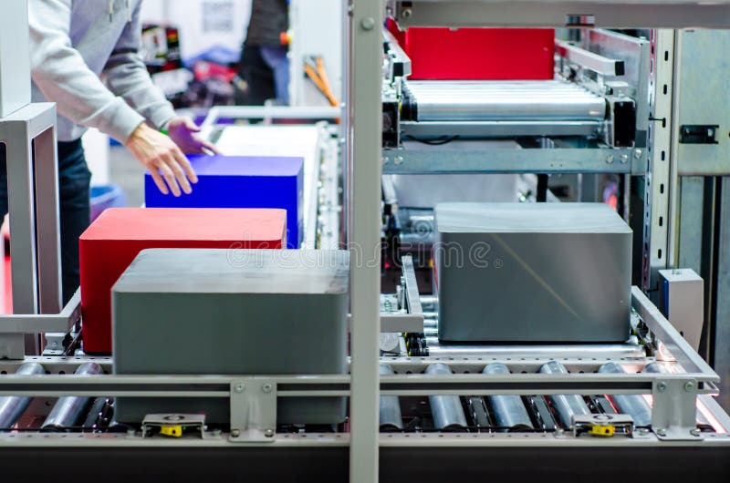 Parcel Sorting Center at the Post Office Stock Photo - Image of freight ...