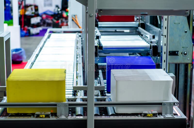 Parcel Sorting Center at the Post Office Stock Photo - Image of freight ...