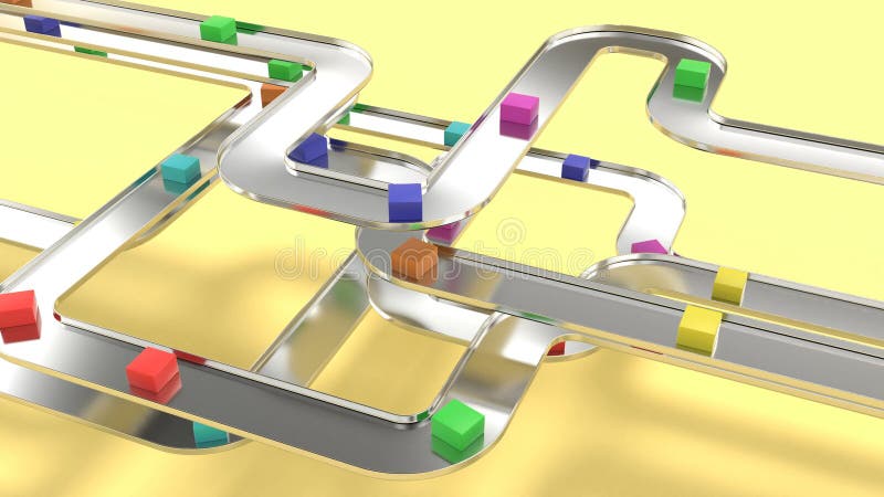 Parcel Sorting Station Delivery Distribution Center Goods Warehouse ...