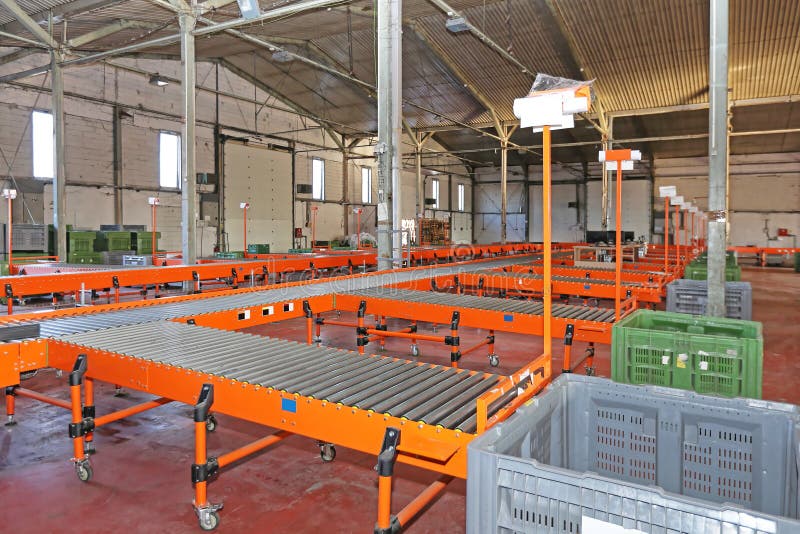 Parcel Sorting System stock image. Image of system, conveyor - 151089311