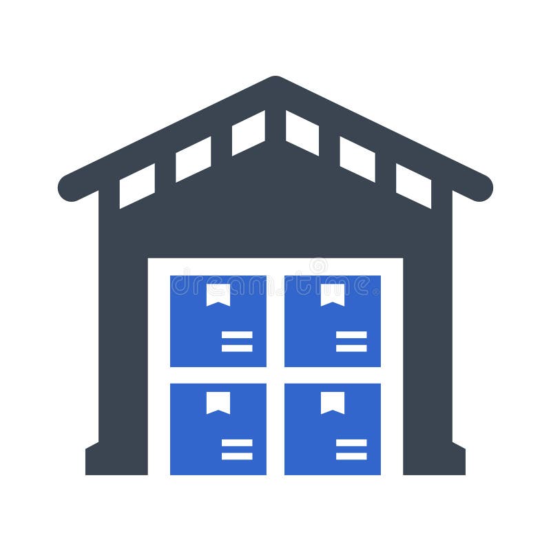 Parcel warehouse icon stock vector. Illustration of storage - 264805079