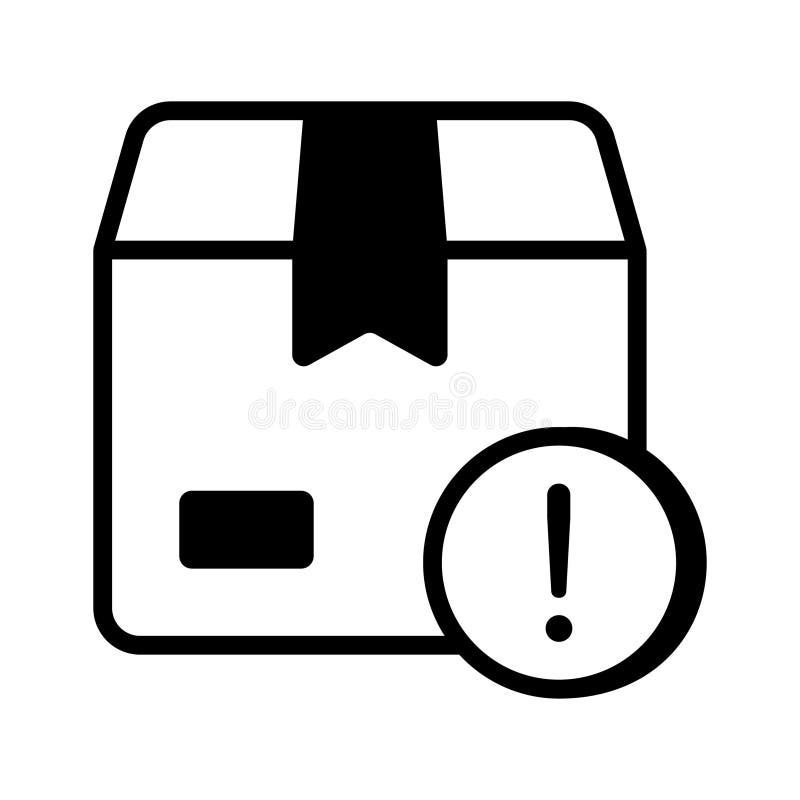 Parcel Warning stock vector. Illustration of package - 332233531