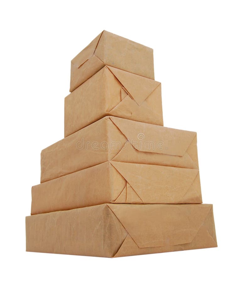 Pile of three boxes stock photo. Image of container, corrigated - 153100
