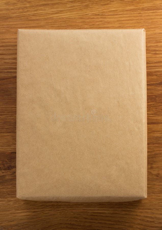 Parcel Wrapped in Brown Paper Stock Photo - Image of knot, front: 32465958