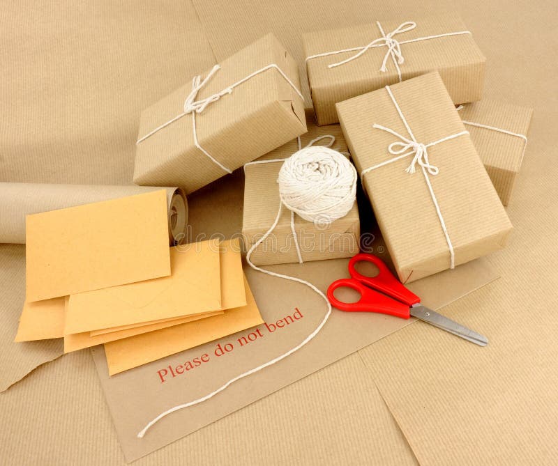 Parcels and Packaging stock image. Image of room, wrapping - 63151643