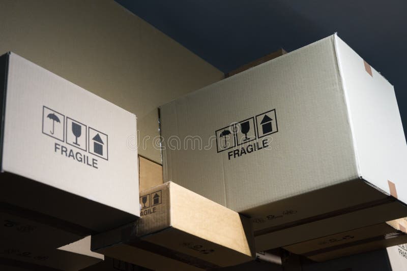 Parcels ready for dispatch stock image. Image of storage - 77132963