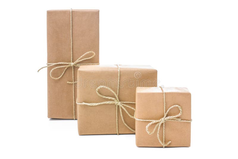 Brown paper parcel stock image. Image of packaging, package - 21886307