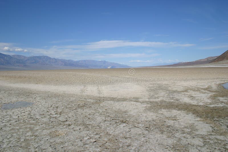 Parched Desert Floor of Death Valley Stock Image - Image of place ...