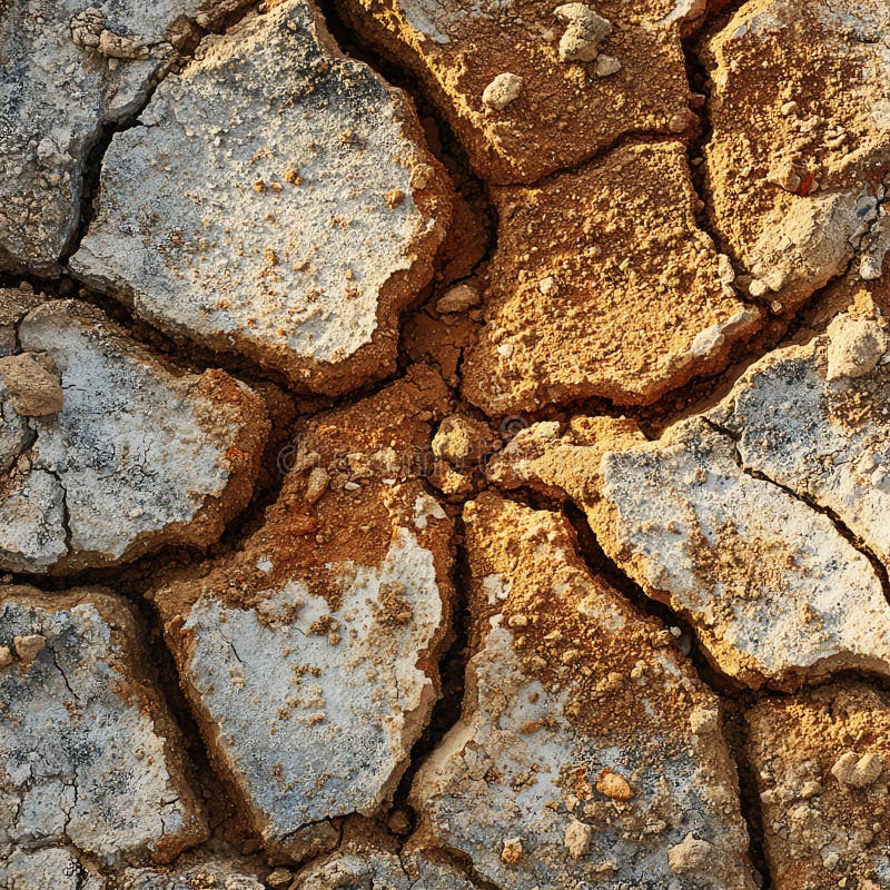 Parched Earth Texture Under Intense Sunlight Stock Image - Image of ...