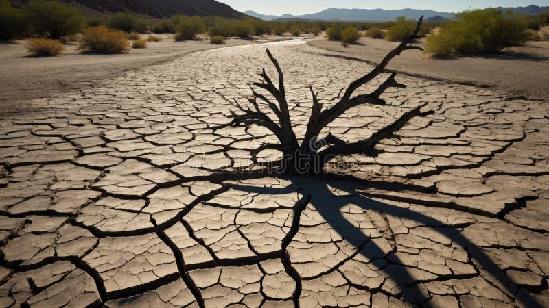 Parched Ground Showing Effects of Severe Drought Stock Image - Image of ...