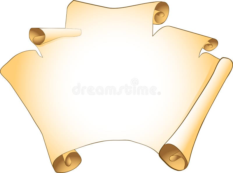 Parchemin illustration de vecteur. Illustration du message - 1789810