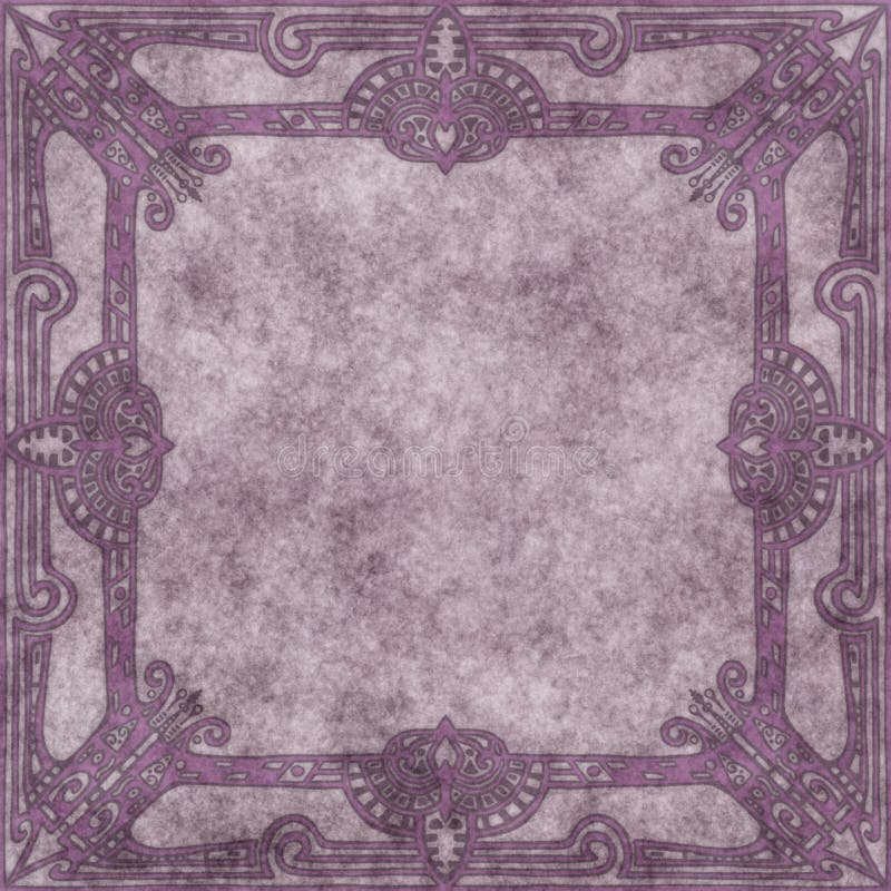 Parchemin Avec Le Cadre Décoratif Illustration Stock - Illustration du ...