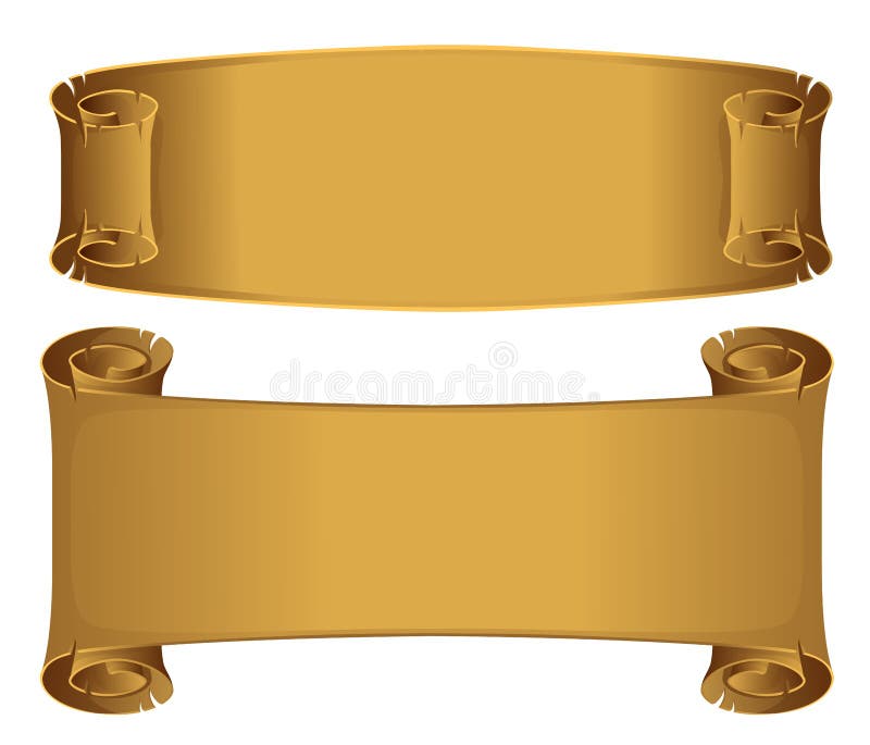 Parchemin de drapeaux illustration de vecteur. Illustration of ...