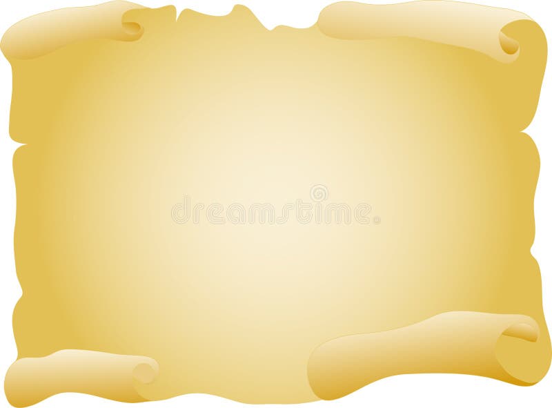 Parchment long 1 stock illustration. Illustration of scroll - 5308316