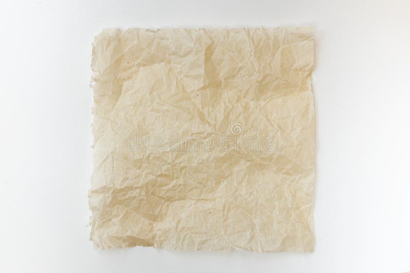 Parchment for Baking Culinary, Isolated on White Background, Top View ...