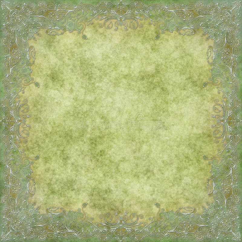 Parchment With Decorative Border Royalty Free Stock Photography - Image ...