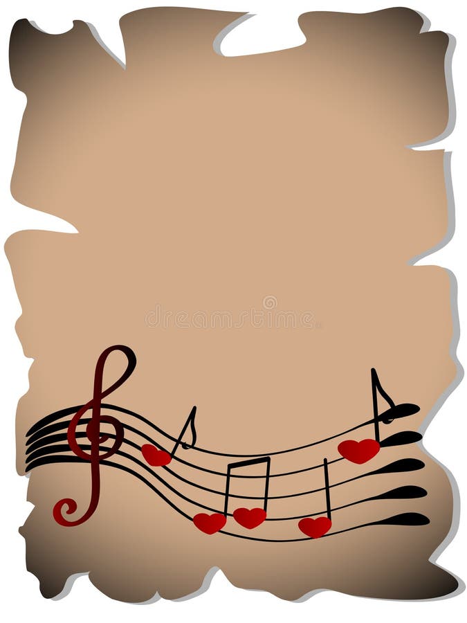 Treble Clef Parchment Stock Illustrations – 66 Treble Clef Parchment ...