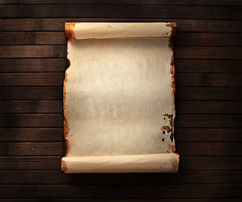 Compass on Old Paper, with Scroll and Quill Pen Stock Image - Image of ...