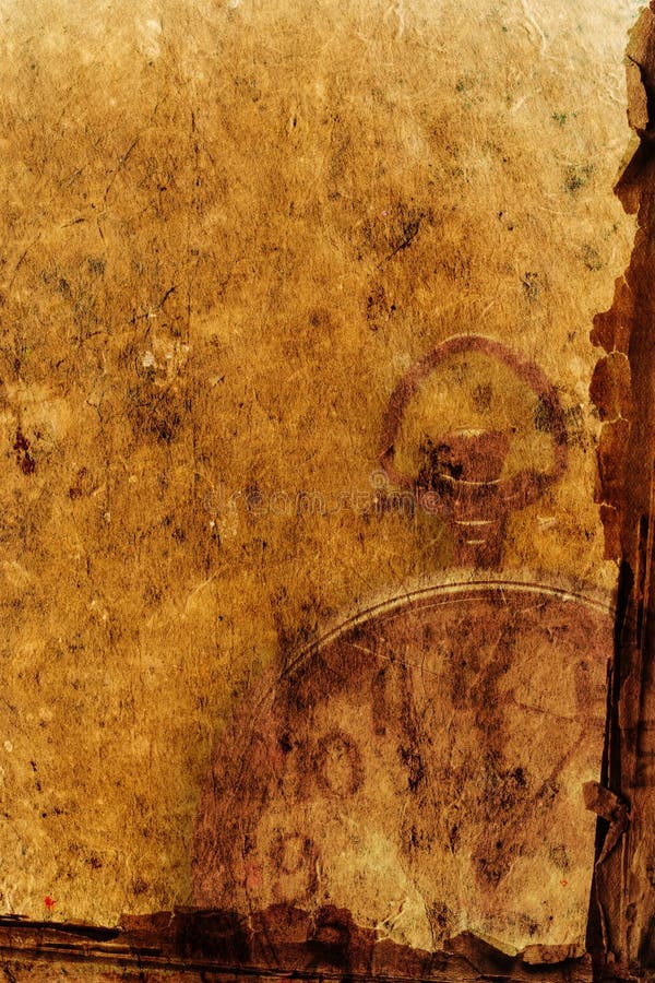 Weathered paper scroll stock photo. Image of stained - 15546604