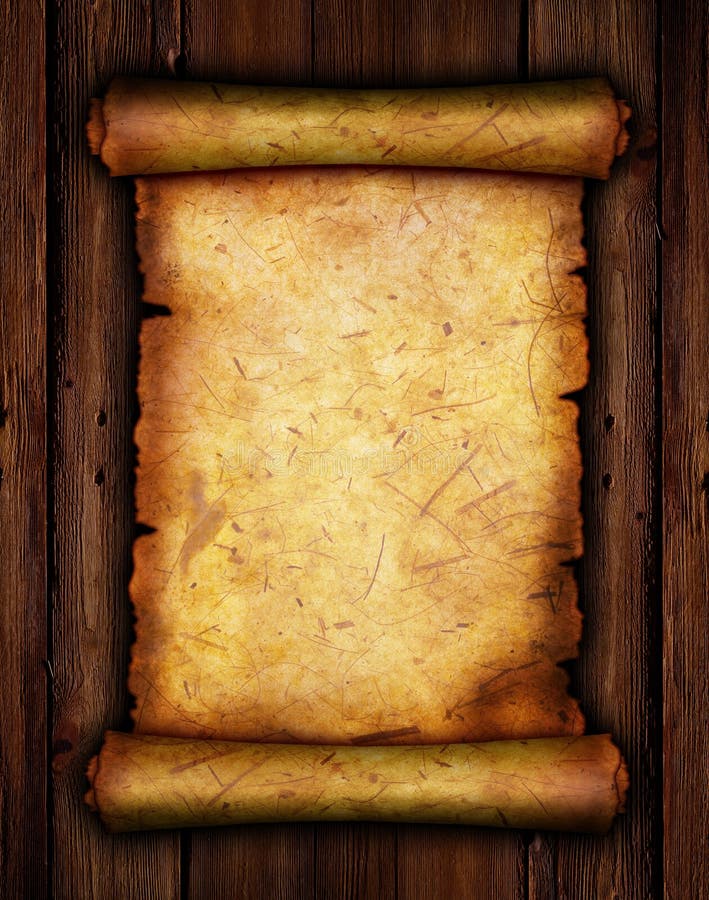 Weathered paper scroll stock photo. Image of stained - 15546604