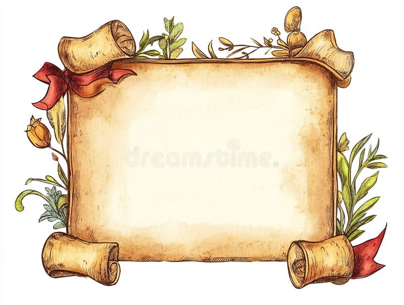 Parchment paper graphics stock illustration. Illustration of graphic ...