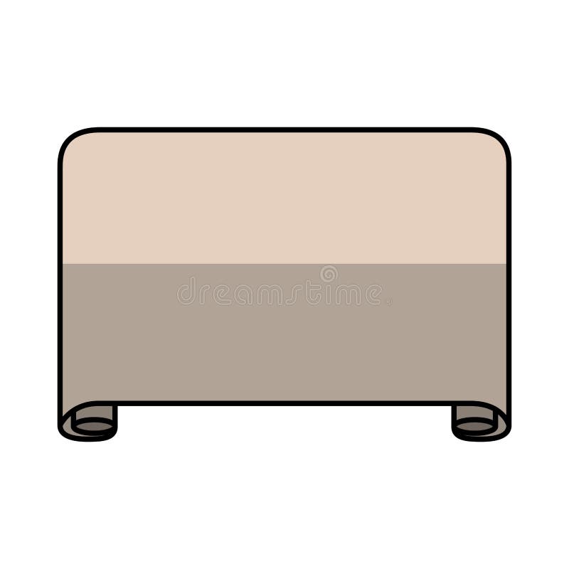 Parchment Paper Isolated Icon Stock Illustration - Illustration of ...