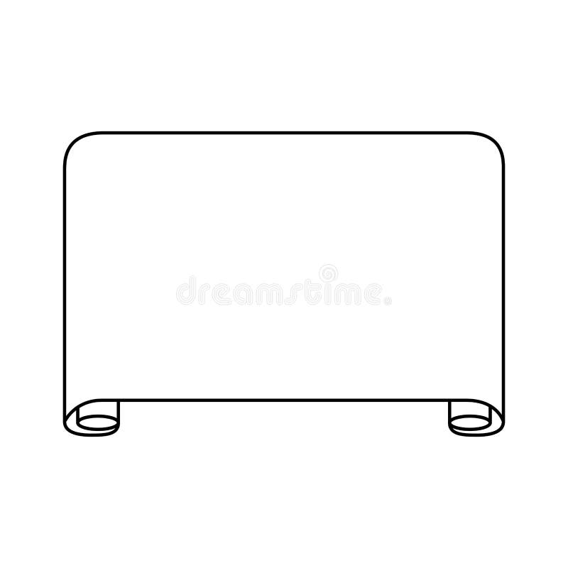Parchment Paper Isolated Icon Stock Illustration - Illustration of ...