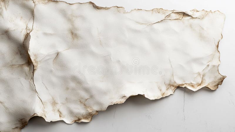 Parchment Paper Scraps with Torn Edges Layered in Minimalist Rustic ...
