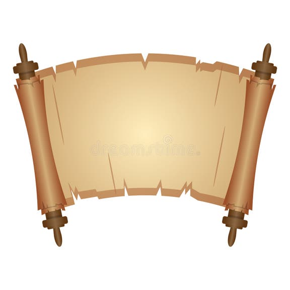 Parchment Paper Scroll Ribbon Stock Vector - Illustration of ribbon ...