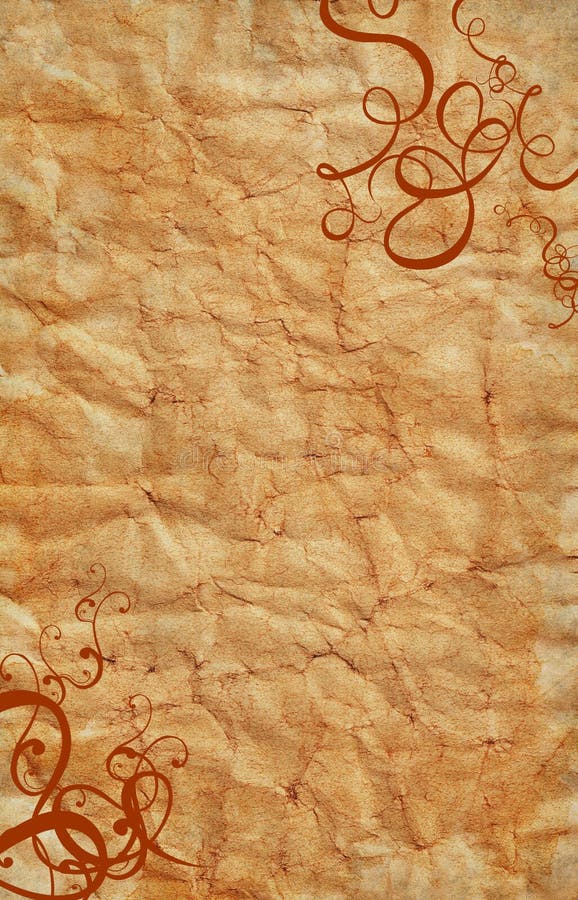 Parchment paper swirls stock illustration. Illustration of paper - 13835527