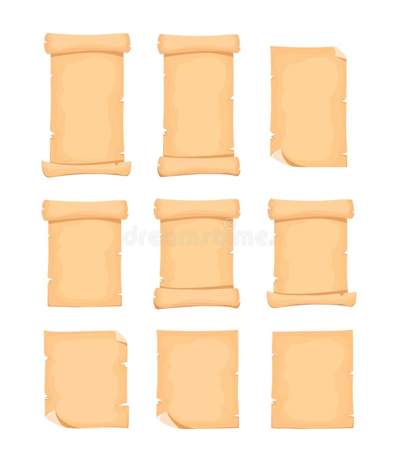 Parchment Paper Vintage Vector Illustration Stock Vector - Illustration ...