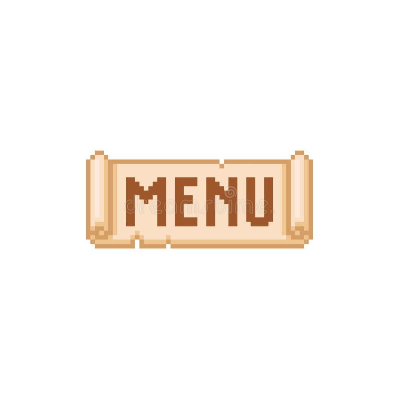 Old Paper Scroll Pixel Art Button Vector Icon Stock Illustrations – 7 ...