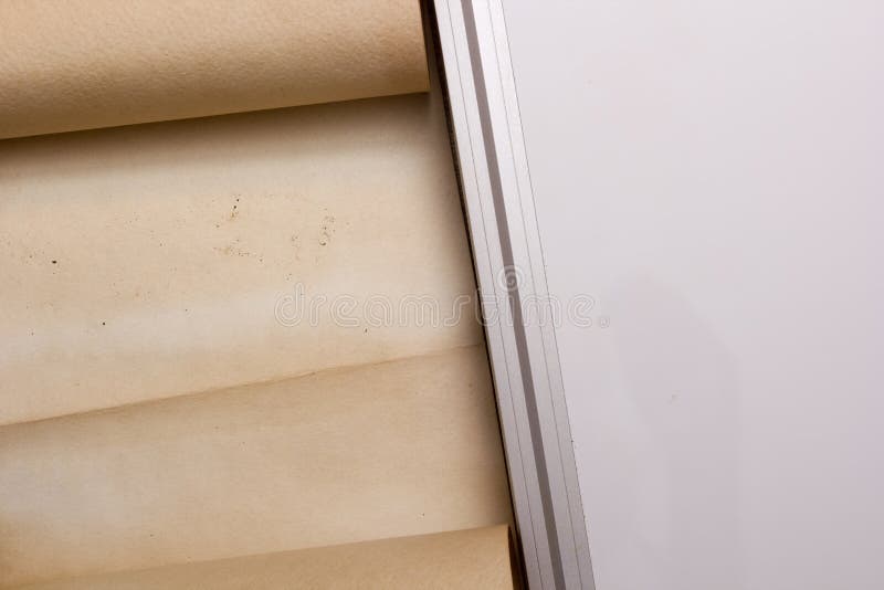 Parchment is Rolled into a Scroll Stock Photo - Image of message ...