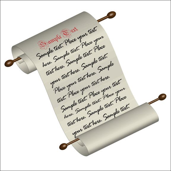 Editable Parchment Scroll Stock Illustrations – 493 Editable Parchment ...
