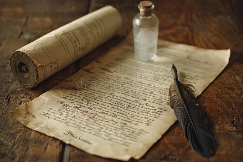 1,333 Ink Pen Old Scroll Stock Photos - Free & Royalty-Free Stock ...